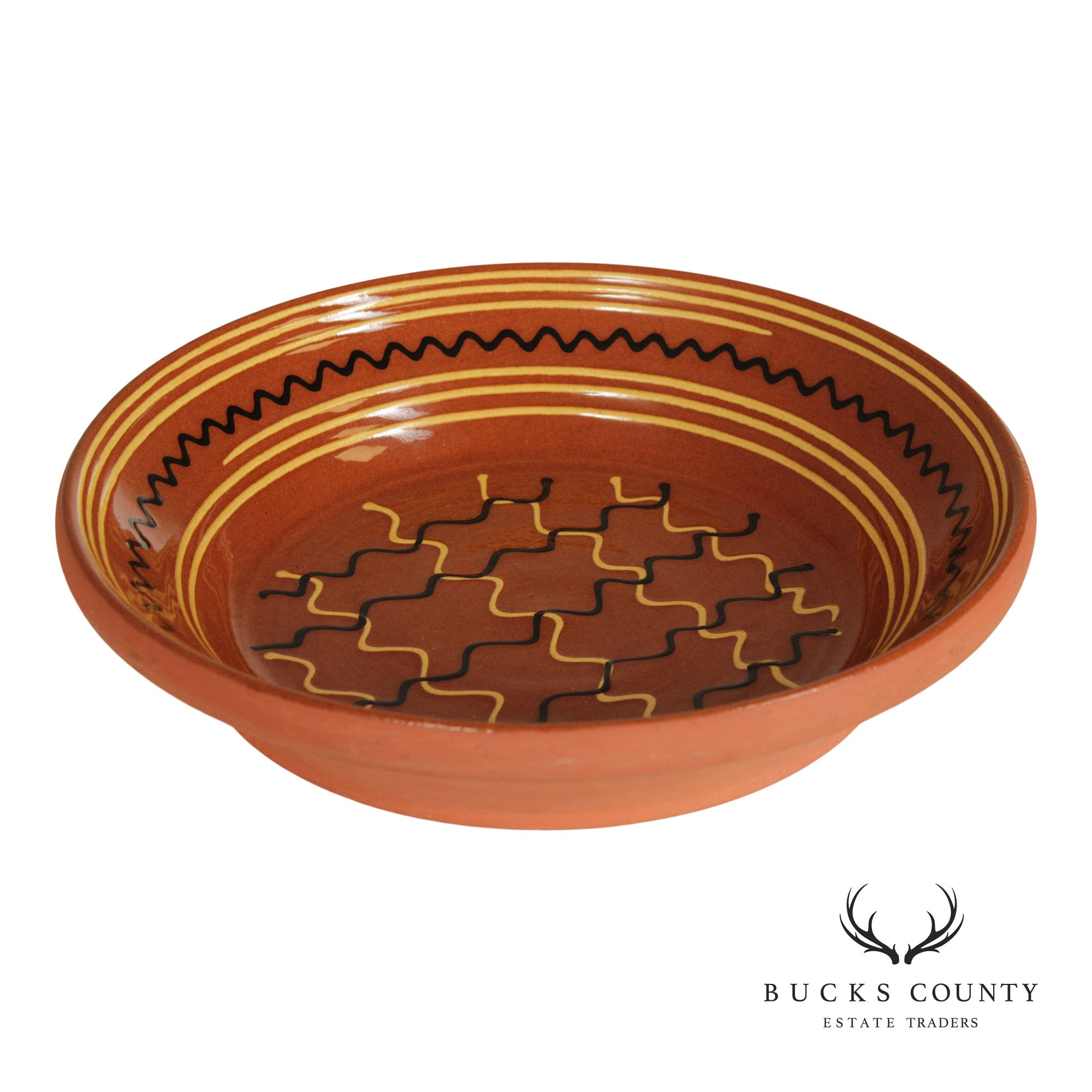 Breininger Pottery Pennsylvania Dutch Redware Charger