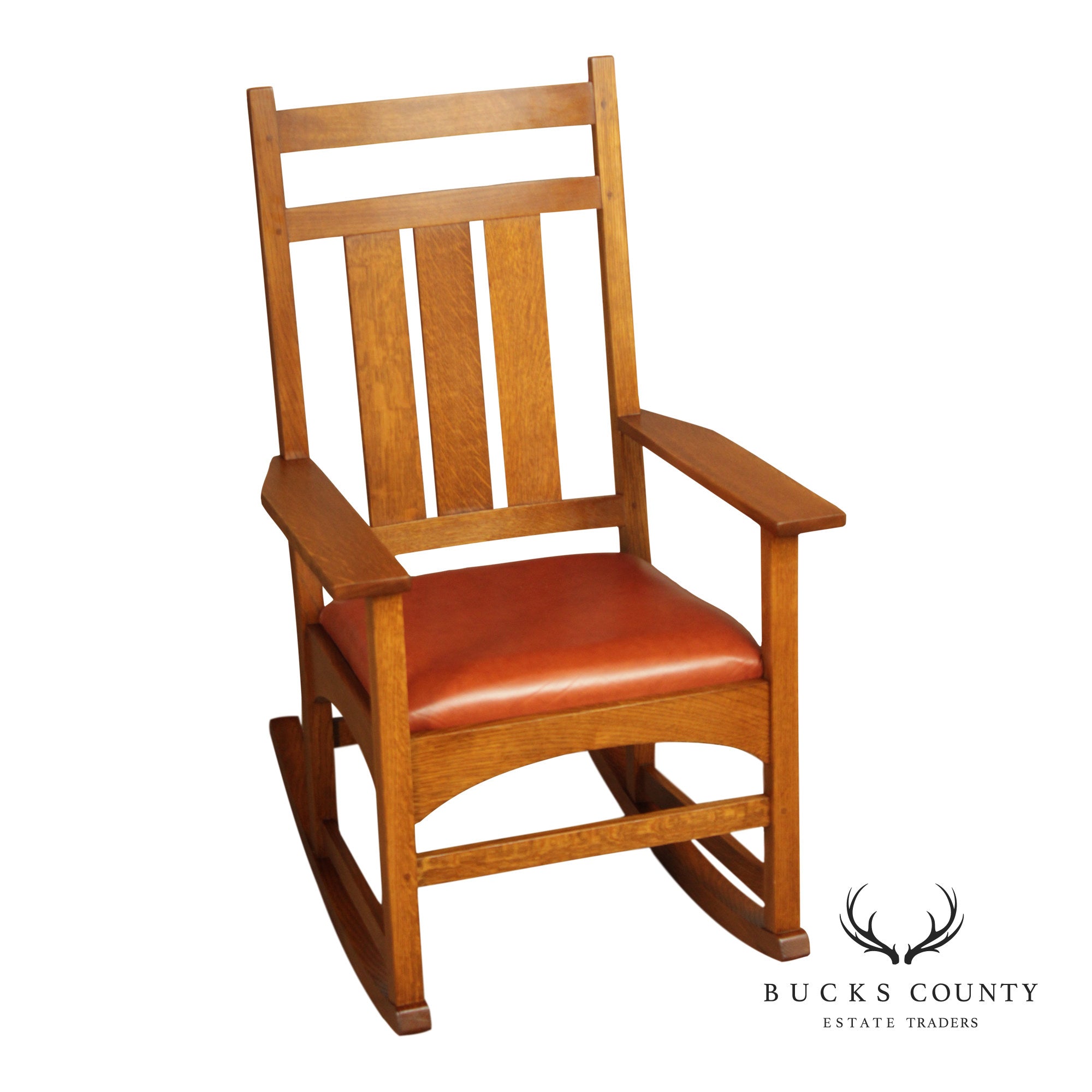 Stickley Mission Collection Harvey Ellis Oak Rocking Chair