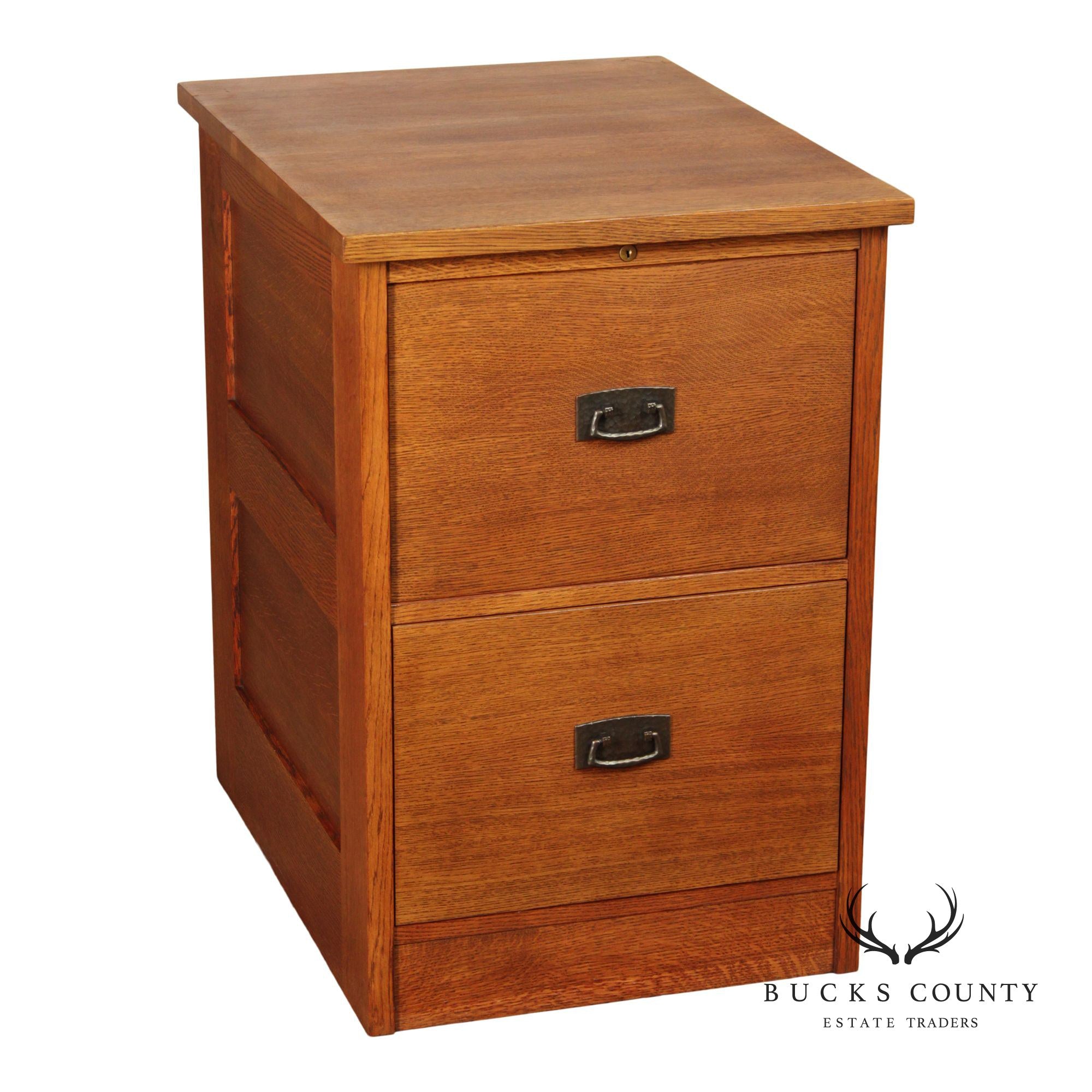 Stickley Mission Collection Oak Two-Drawer File Cabinet
