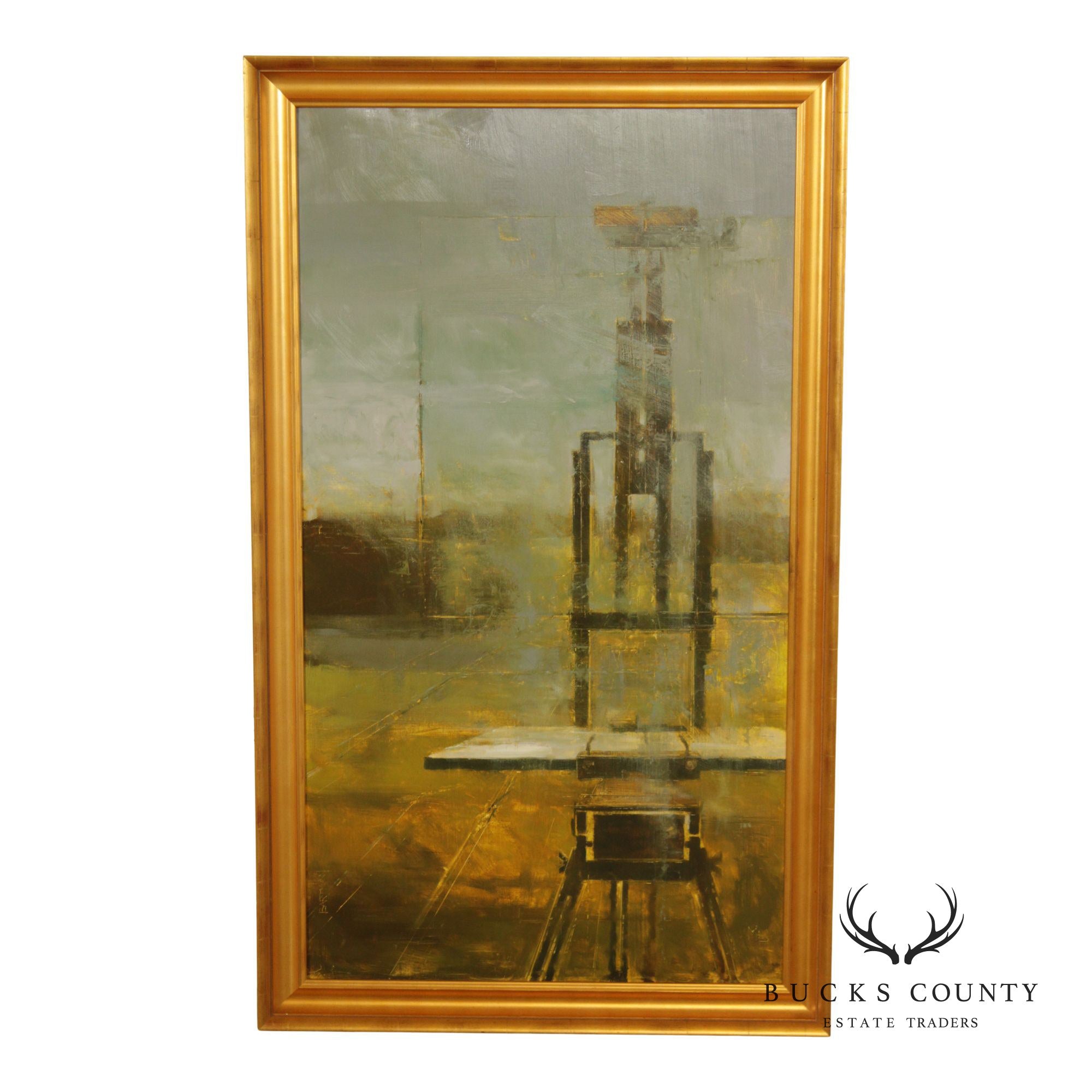 Michael Bartmann Oil Painting, Industrial Space