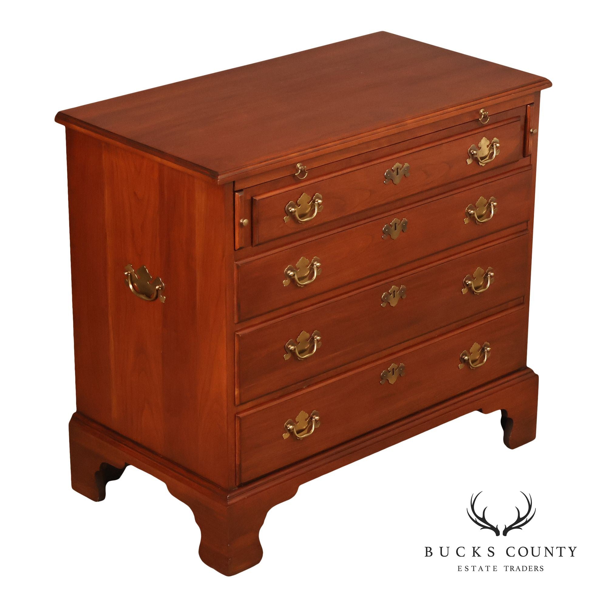 Henkel Harris Chippendale Style Cherry Bachelor's Chest