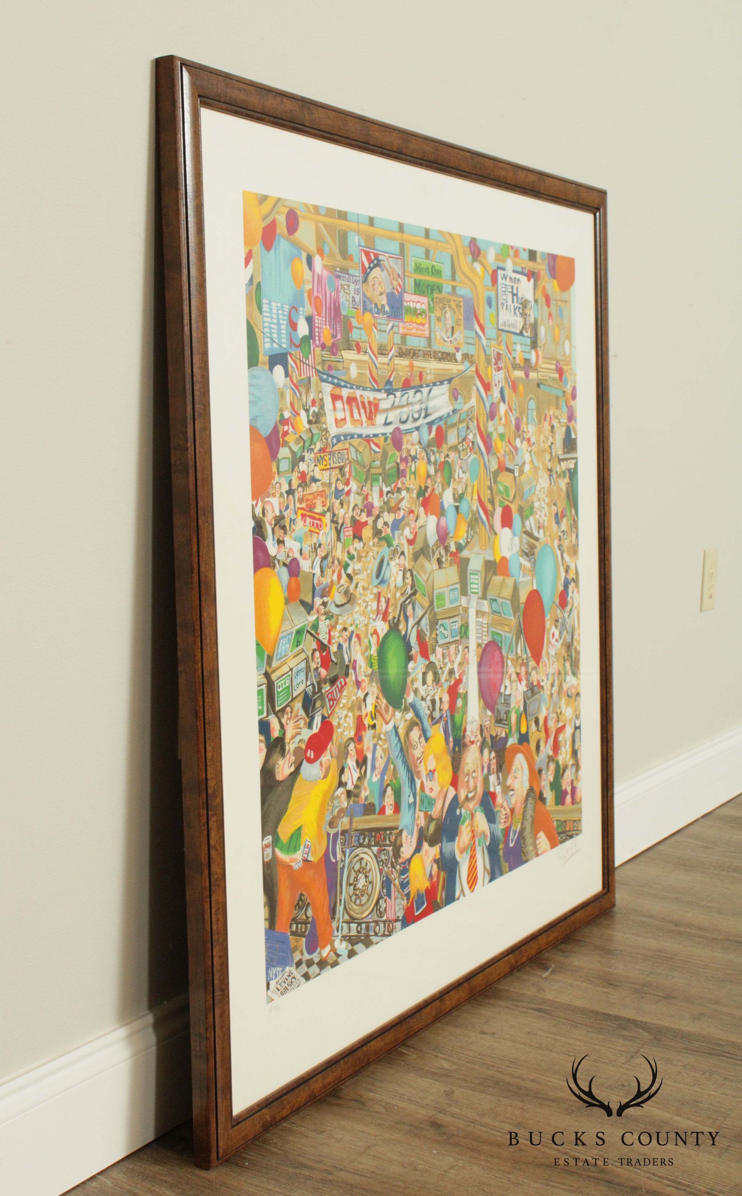 Robert Cenedella "2001- A Stock Odyssey" Pencil Signed Giclée, Large F