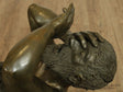 Falkner, Bronze Figural Sculpture of Agonized Man, Vietnam War Era, An