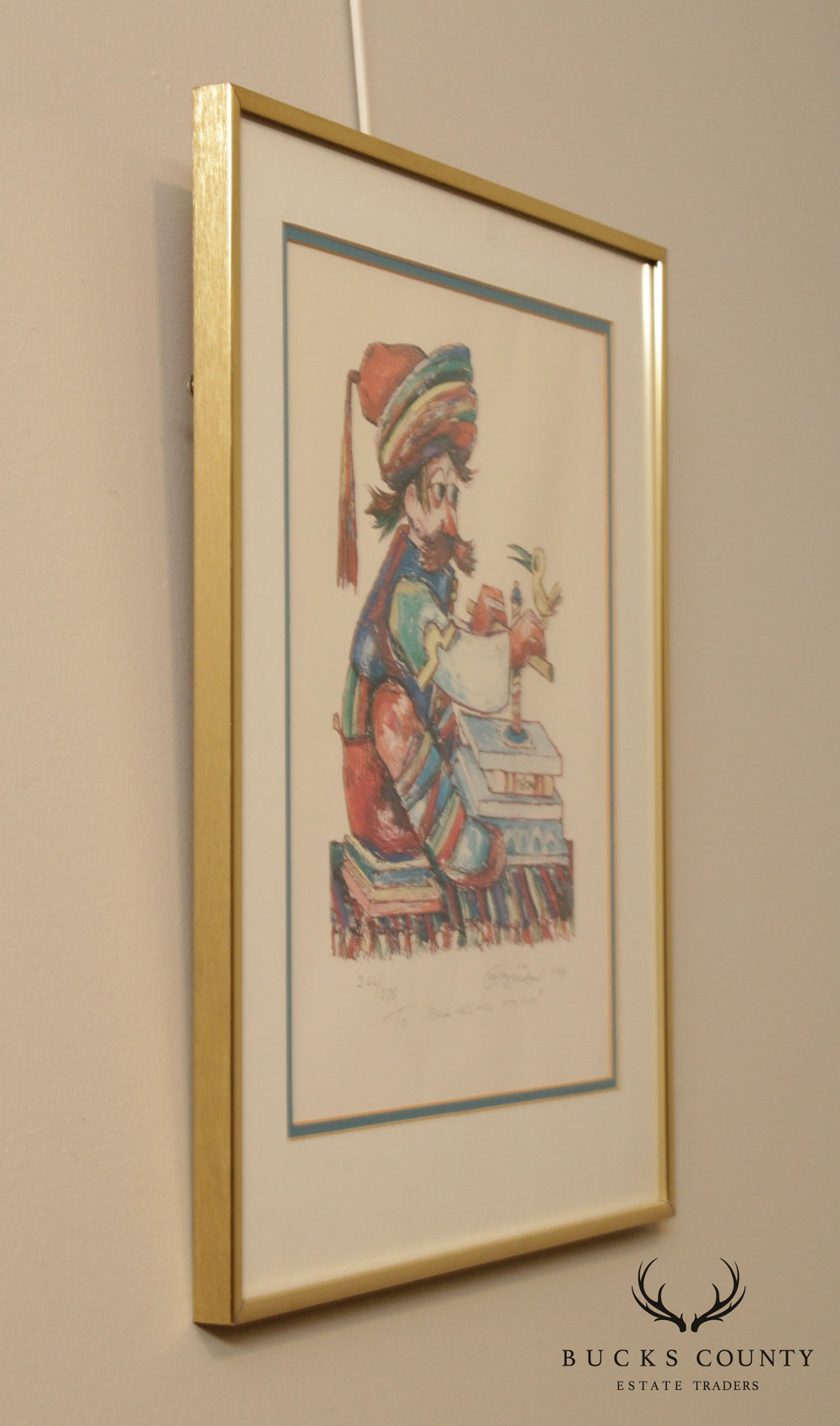 Jovan Obican Penal Signed Framed Lithograph